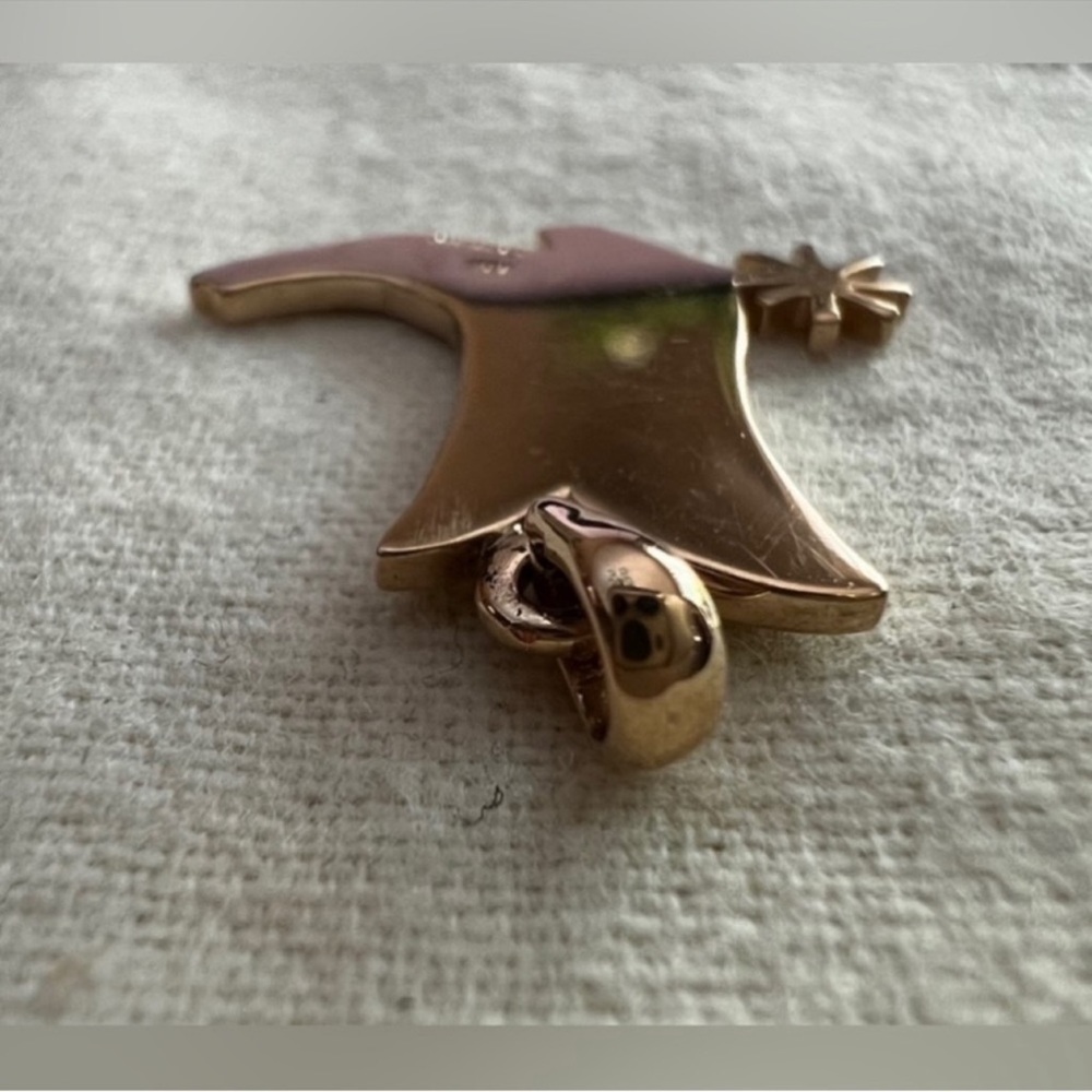14k Gold James Avery Western Cowboy Boot Spur Necklac… - Gem
